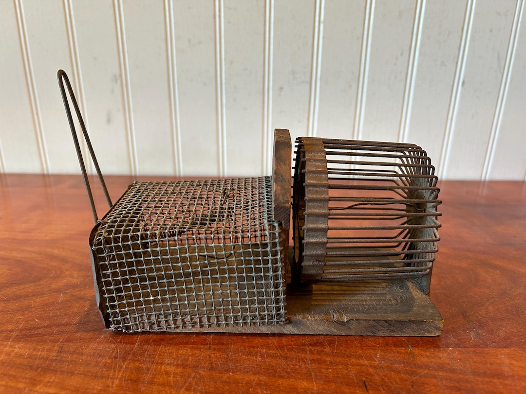 Antique Wire & Wood Mouse Trap – Early 1900s Live-catch Cage Trap ...
