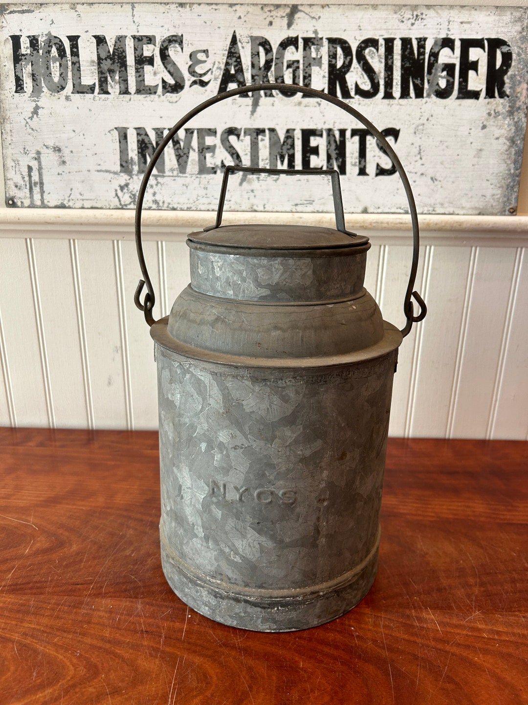 Vintage New York Central Railroad Water Can Four Quart Galvanized Can ...