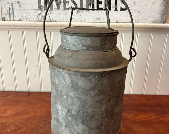 Vintage New York Central Railroad Water Can Four Quart Galvanized Can ...