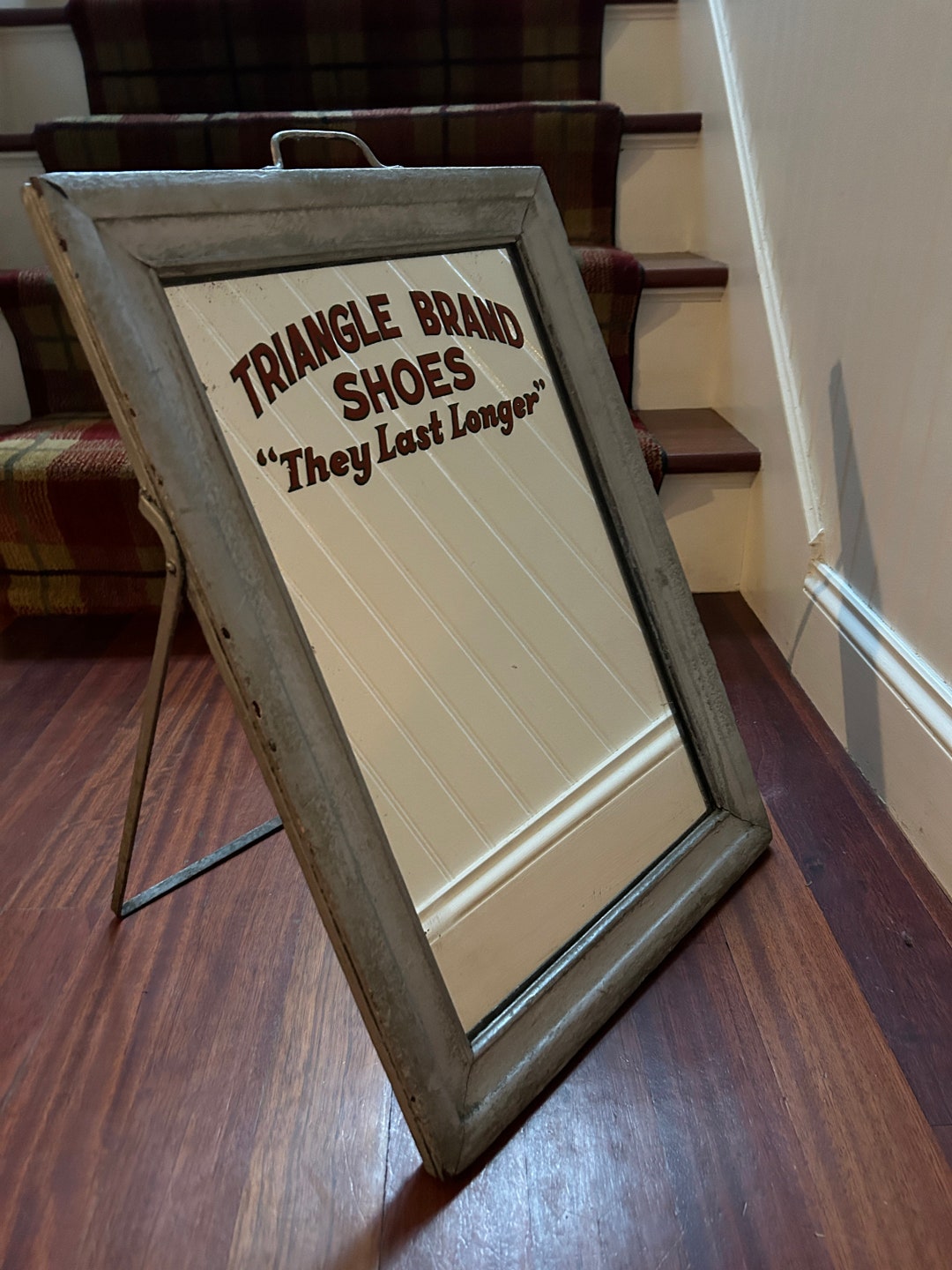 Vintage Shoe Store Mirror Country Store Display Vintage Advertising ...