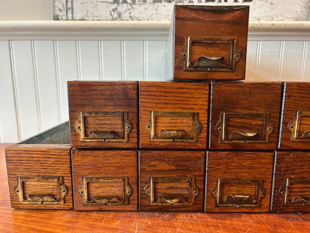 Vintage Drawer Vintage Wooden Hardware Cabinet Drawer Wooden Drawer ...