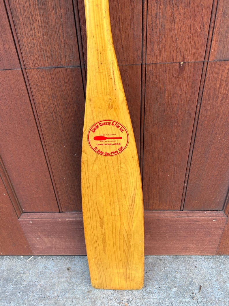 Vintage Canoe Paddle: Rustic Cabin Lake House Decor, 48" Canada - Etsy