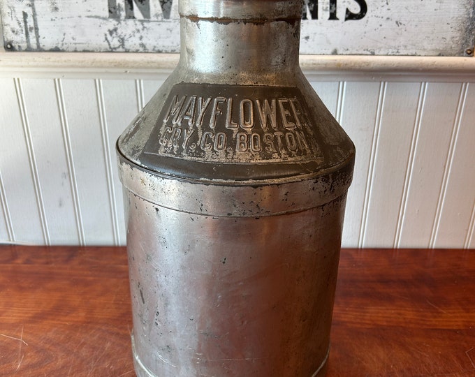 Vintage Milk Can Mayflower Creamery Milk Can Boston MA Eight Quart ...