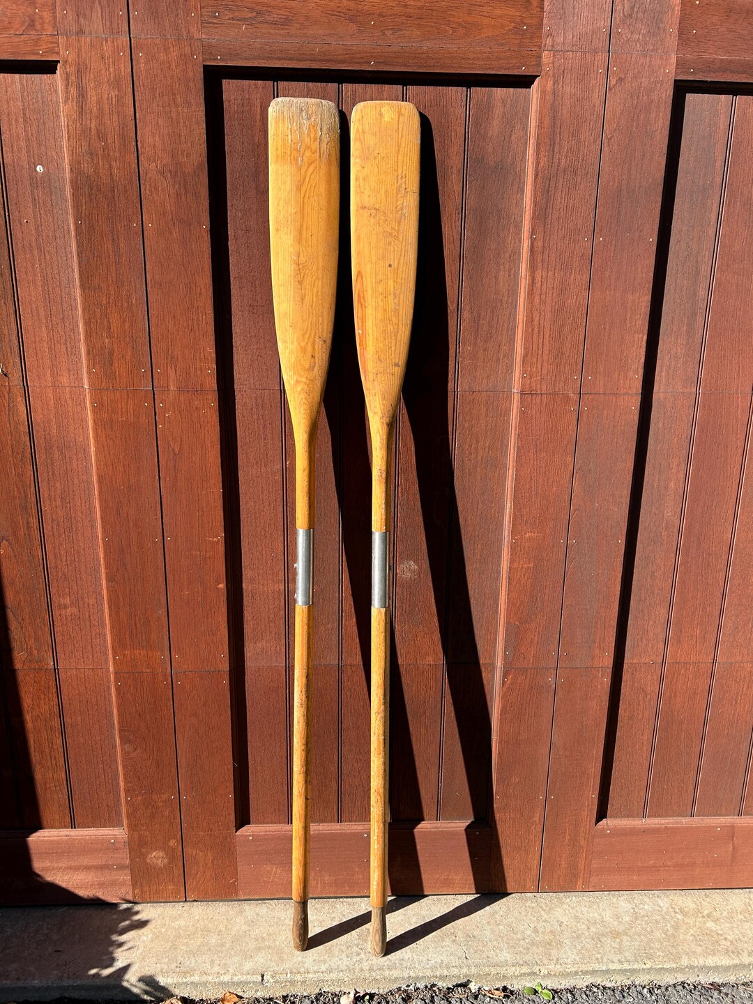 Vintage Wooden Oars - Pair of Vintage Oars - Row Boat Oars - Vintage ...