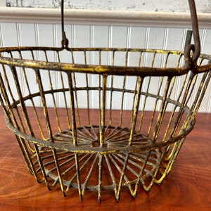 Antique Clam Basket Metal Egg Basket Vintage Clamming Basket Vintage ...