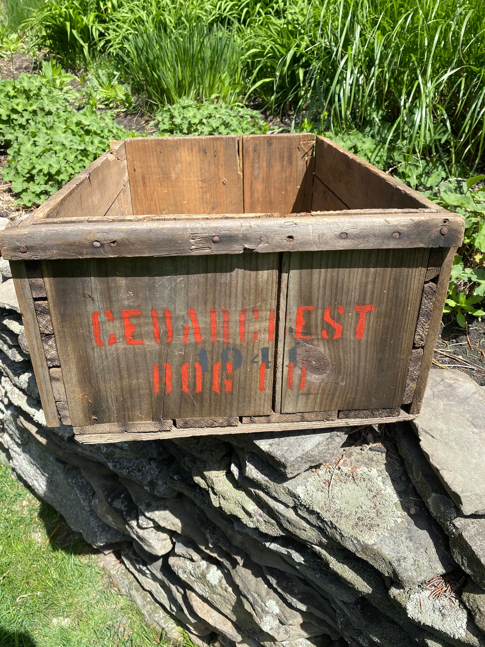 Vintage Wooden Cranberry Crate Vintage Cranberry Box - Etsy