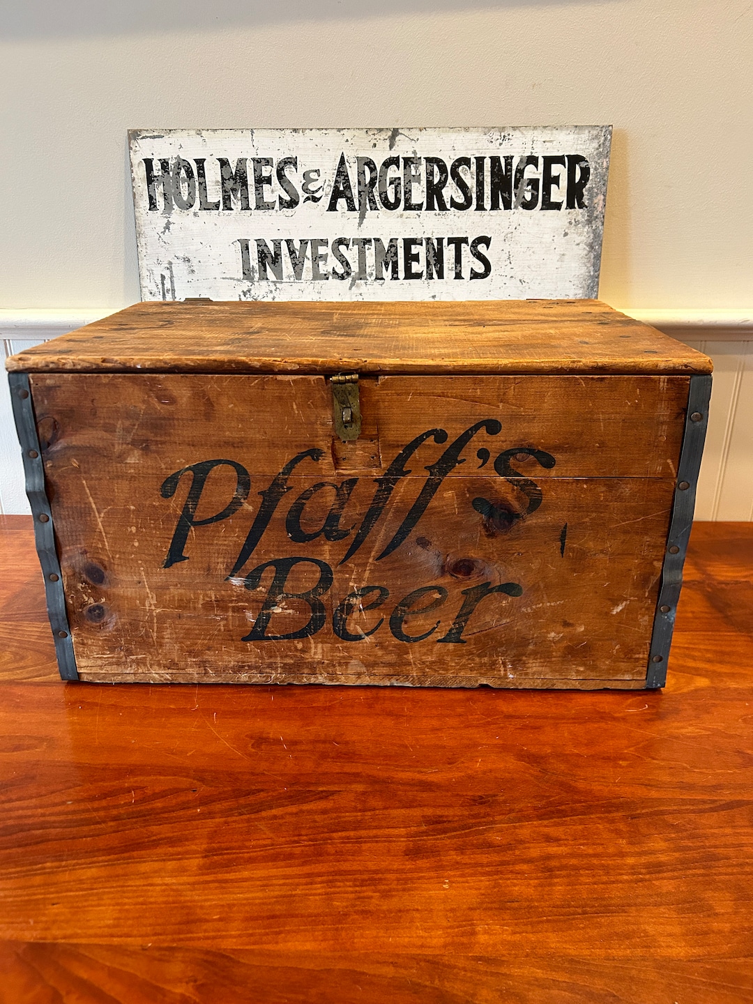 Antique Pre Prohibition Beer Crate Pfaff Alley's Ale Massachusetts ...