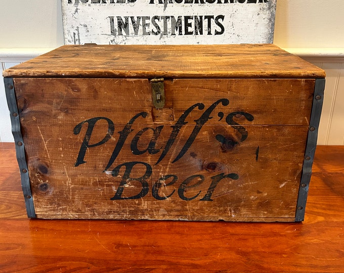 Antique Pre Prohibition Beer Crate Pfaff Alley's Ale Massachusetts ...