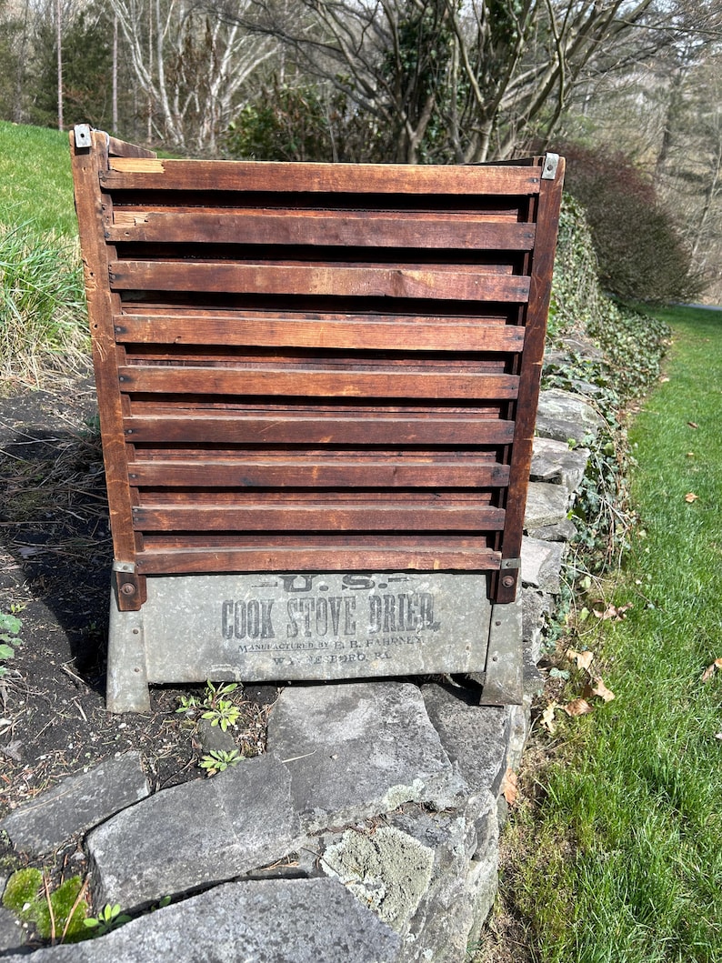 Antique Fahrney Cook Stove Drier: Galvanized Base, 8-drawer Apothecary ...
