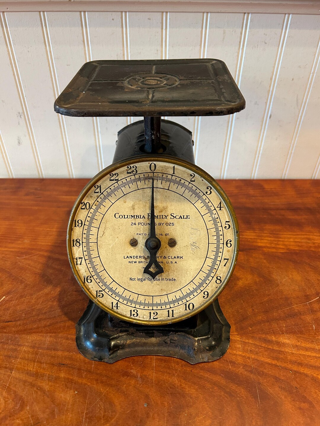 Vintage Scale Vintage Columbia Family Scale Vintage Kitchen Scale 1900 ...
