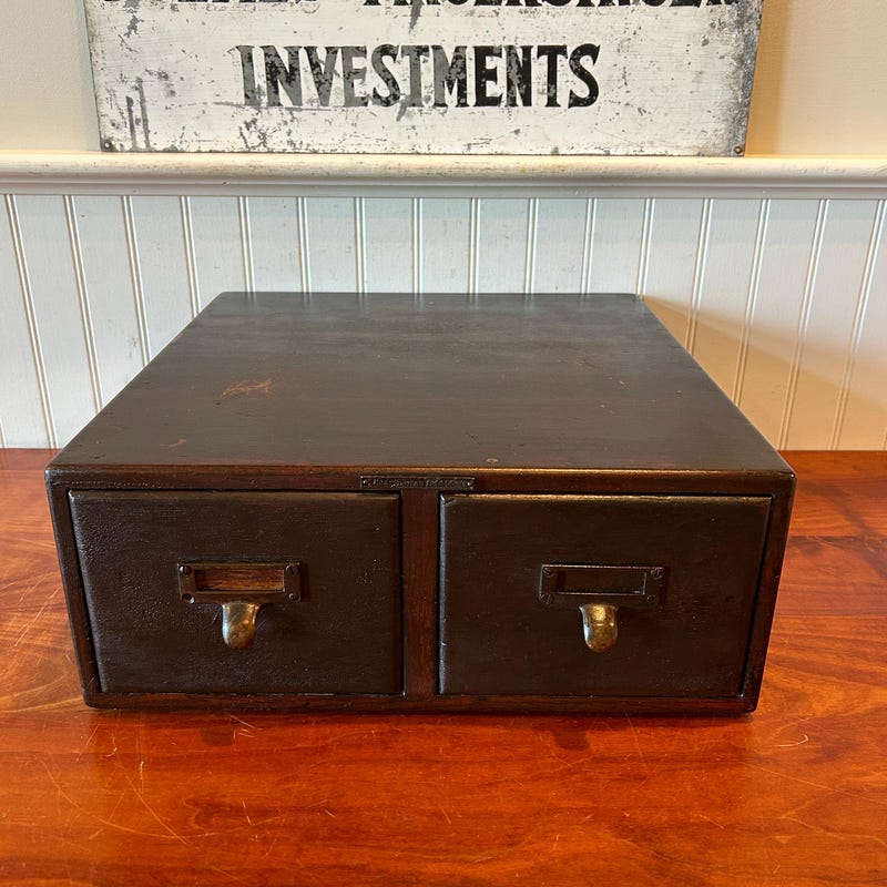 Library Card Catalog Cabinet - Etsy