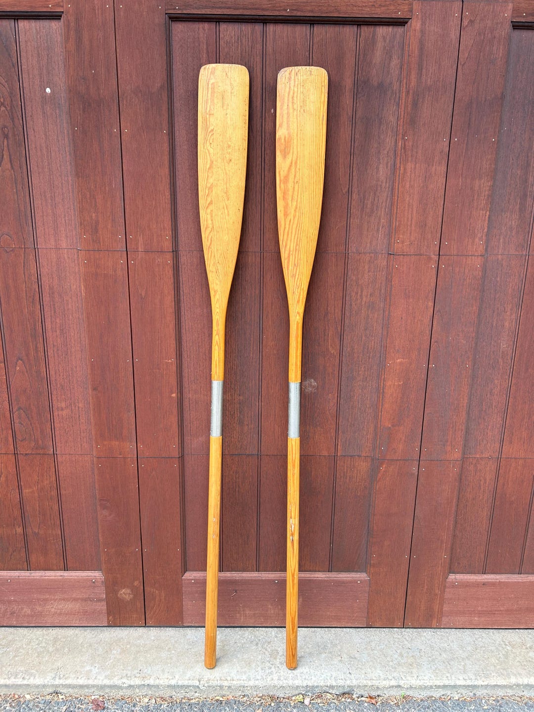 Vintage Wooden Oars - Pair of Vintage Oars - Row Boat Oars - Vintage ...