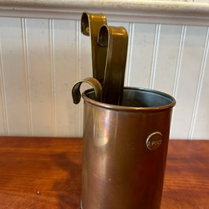 Vintage English Copper Cider Ladles Graduated Set of Copper Measures ...
