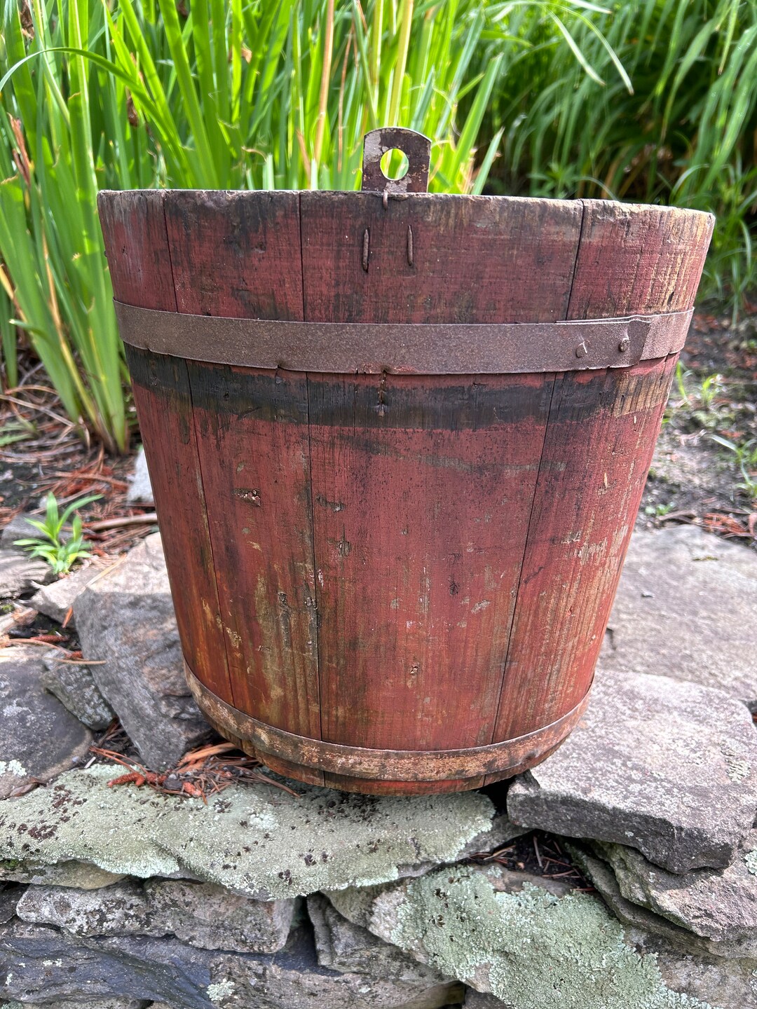 Wooden Bucket Stave Primitive Bucket Sap Bucket Sugar Bucket Original ...