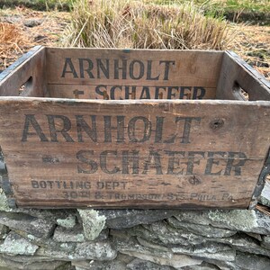 Vintage Beer Crate - Arnholt Schaefer - Pre-prohibition Beer Crate ...