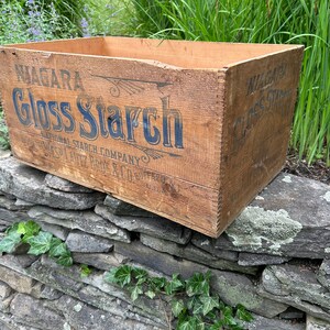 Antique Wooden Crate – Niagara Gloss Starch Box – Wes P. Lantz ...