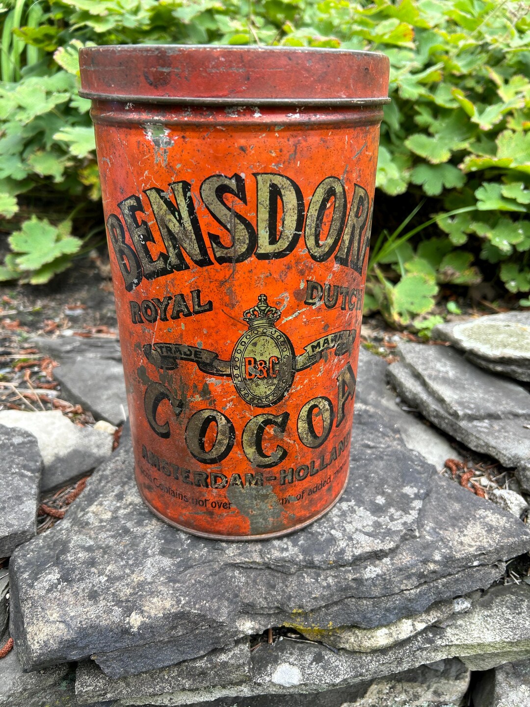 Vintage Cocoa Tin - Vintage Bensdorp Cocoa Tin - Vintage Country Store ...