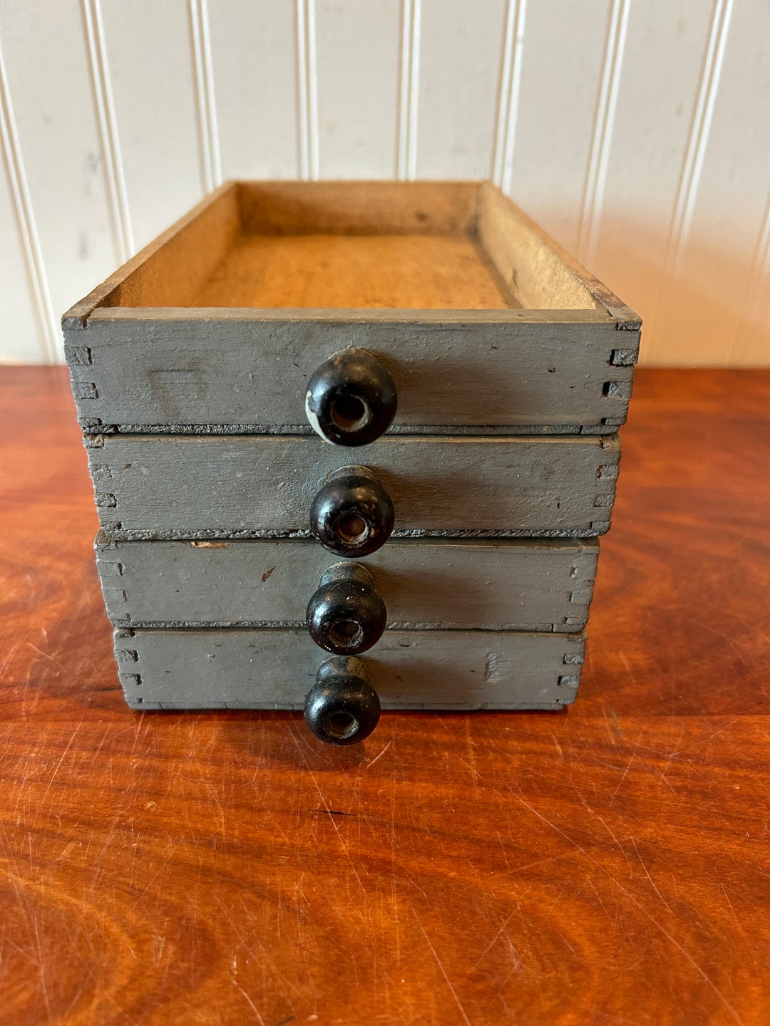 Wooden Drawers, Hardware Store Display, Antique Box, Vintage Wooden ...