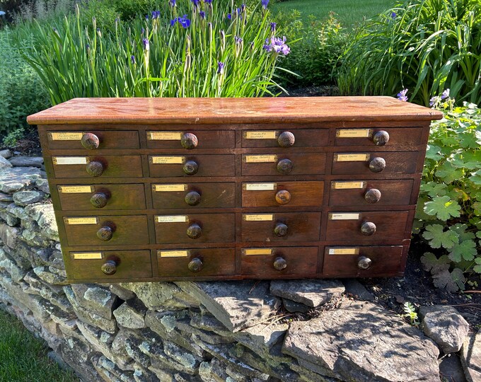 Antique Cabinet Apothecary Cabinet Antique Hardware Parts Chemist ...