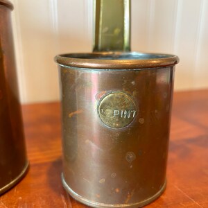 Vintage English Copper Cider Ladles Graduated Set of Copper Measures ...