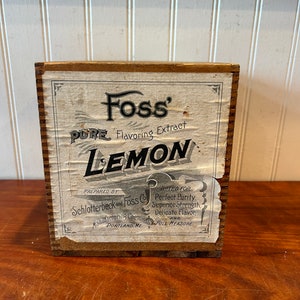 Vintage Wooden Crate Schlotterbeck and Foss Company Portland Maine ...