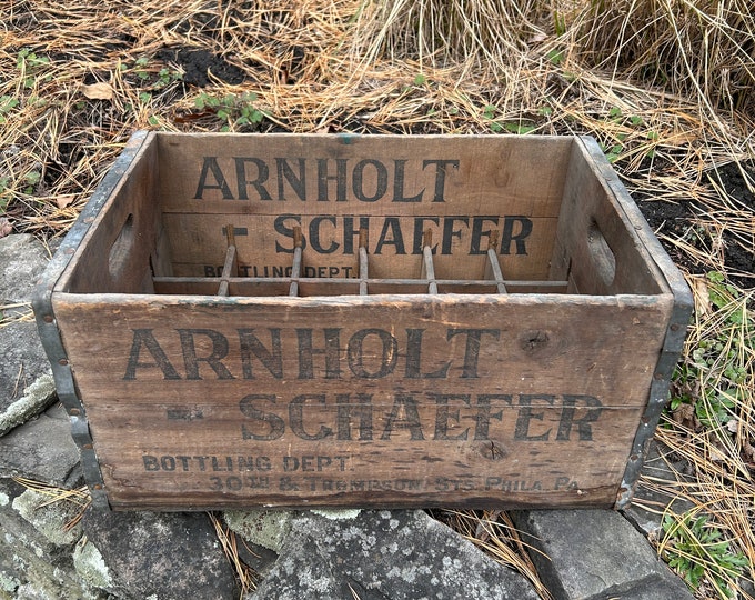 Vintage Beer Crate - Arnholt Schaefer - Pre-prohibition Beer Crate ...