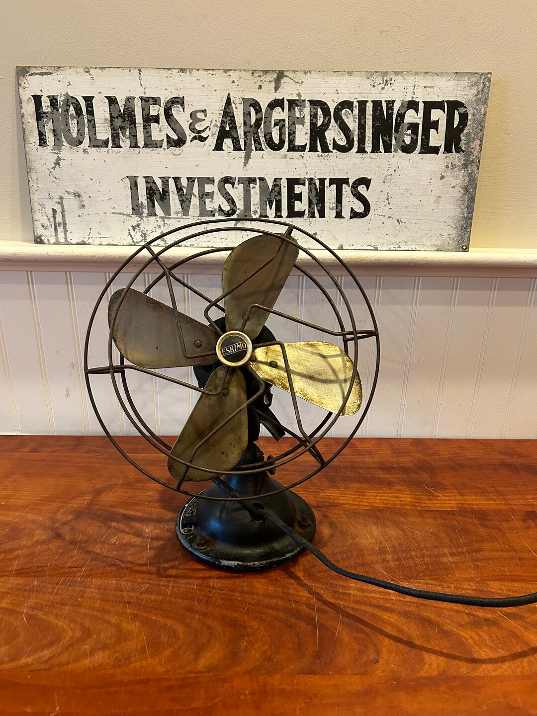 Vintage Eskimo Electric Fan, Eskimo Fan 35A, Vintage Industrial Fan Old ...