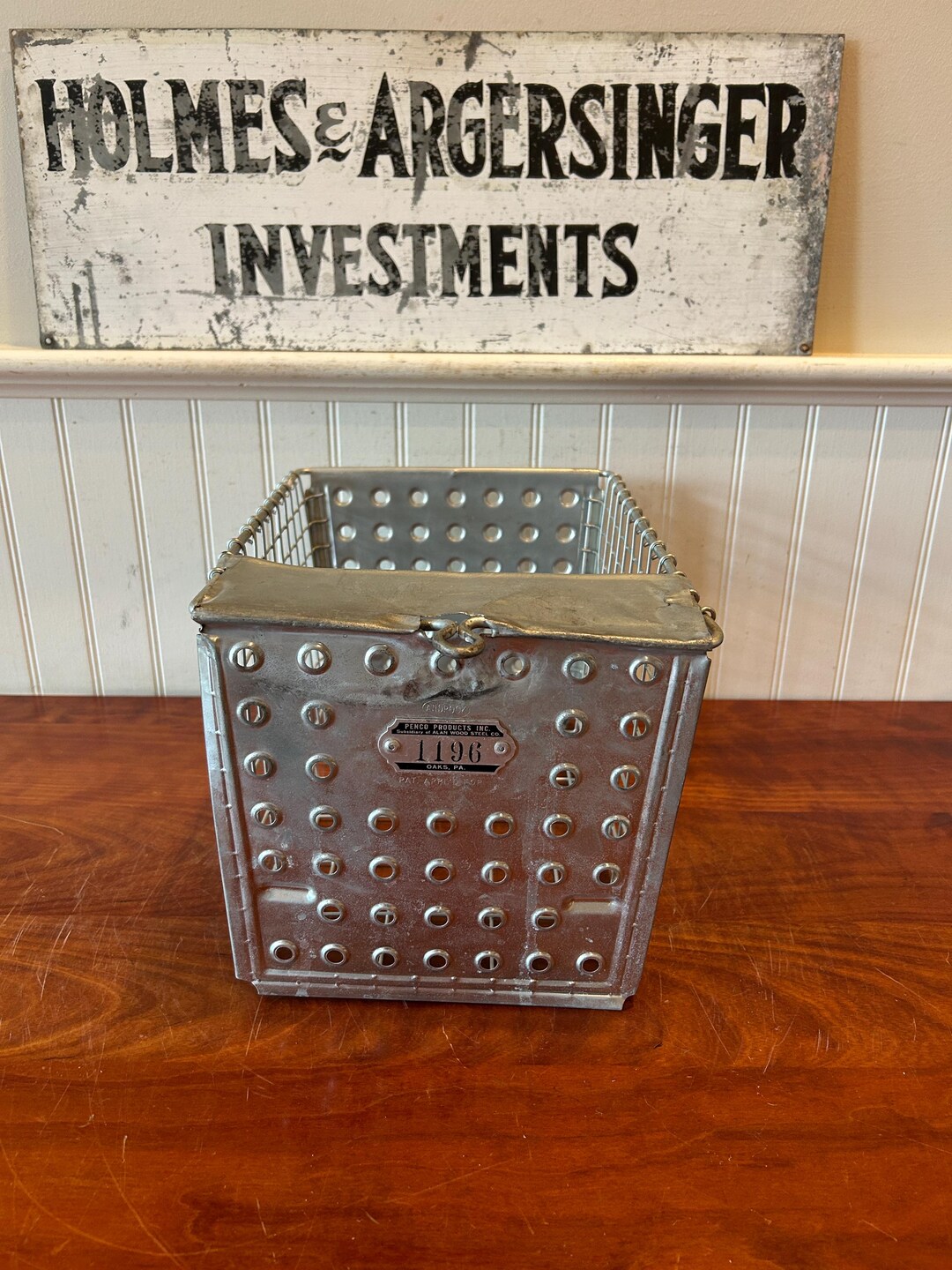 Vintage Locker Basket - 1196 - Gym Locker Penco Products Wire Basket ...