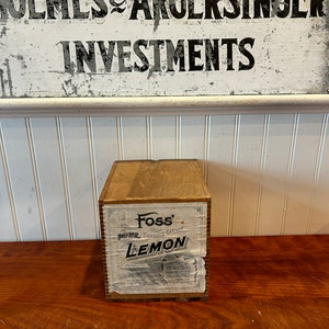 Vintage Wooden Crate Schlotterbeck and Foss Company Portland Maine ...