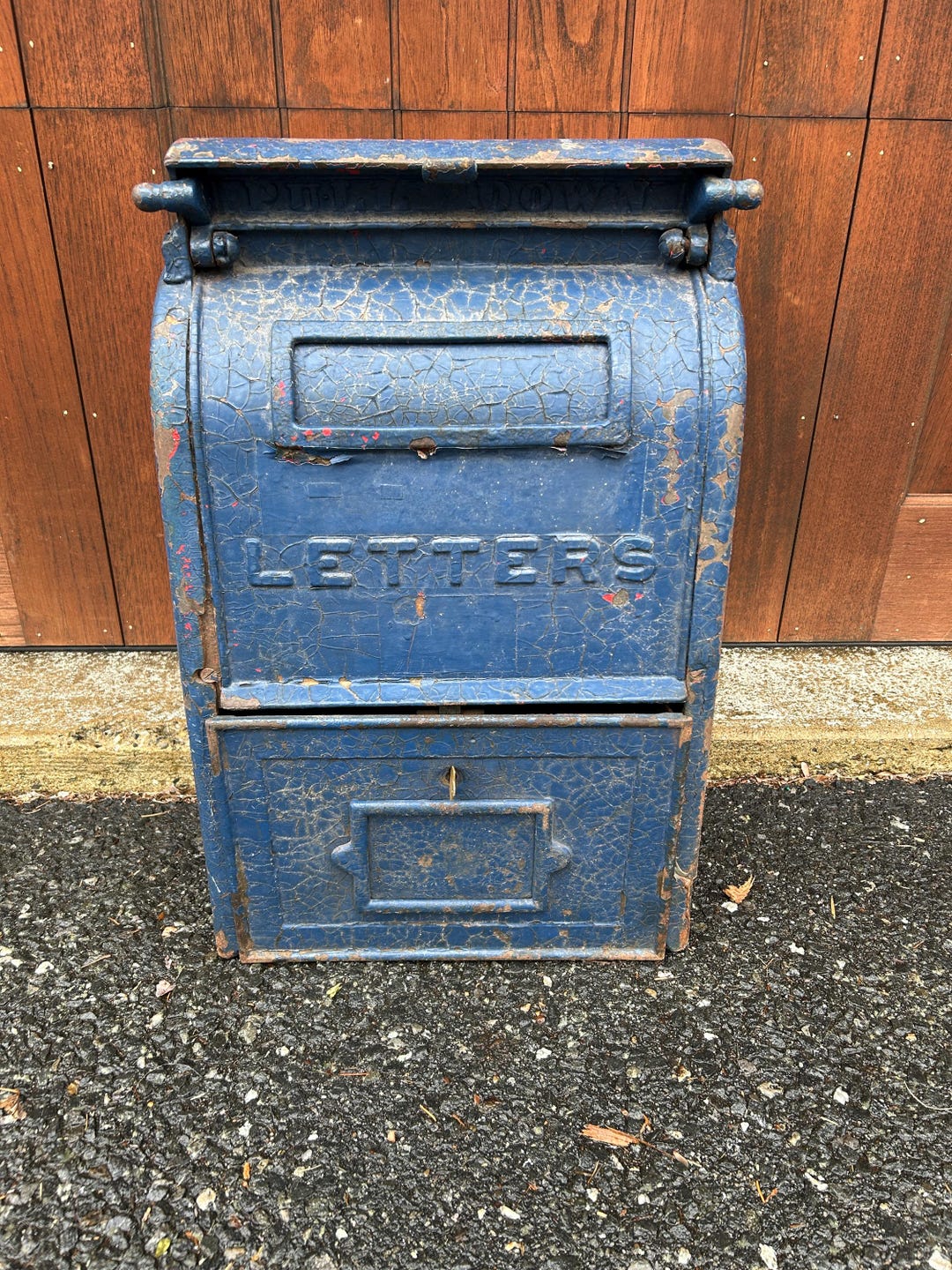 Vintage Rural Mailbox - Vintage Metal Mailbox - Authentic Vintage Cast ...