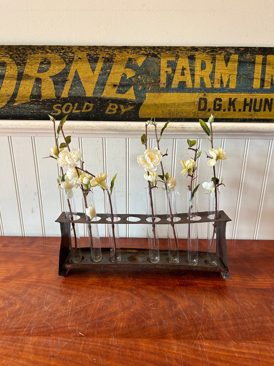 Vintage Test Tube Rack Test Tube Holder Metal Vintage Vintage Chemistry ...