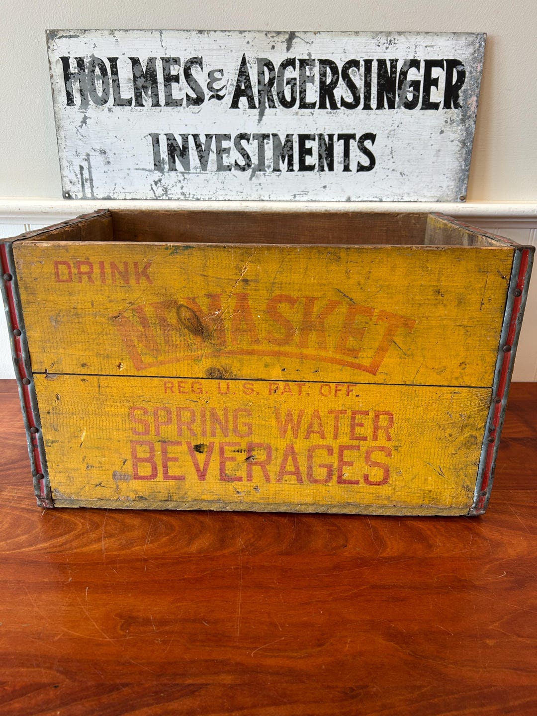 Vintage Crate Nemasket Spring Water Middleboro Massachusetts ...