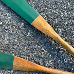 Vintage Wooden Oars - Pair of Vintage Oars Row Boat Oars Vintage Wood ...