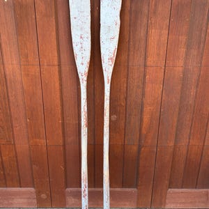 Vintage Wooden Oars - Pair of Vintage Oars - Row Boat Oars - Vintage ...