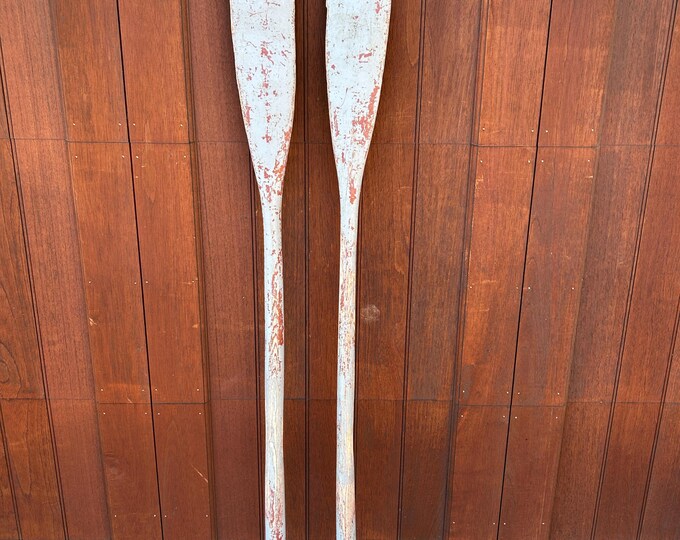Vintage Wooden Oars - Pair of Vintage Oars - Row Boat Oars - Vintage ...