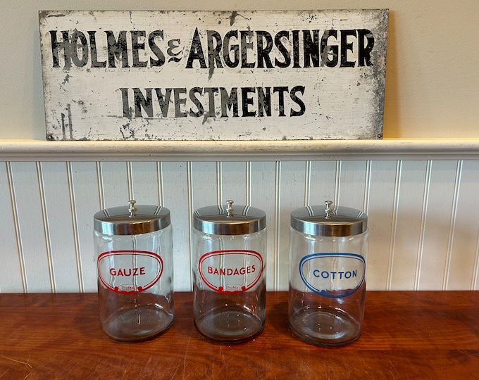 Vintage Grafco or Profex Jars Vintage Medical Office Jars Apothecary ...