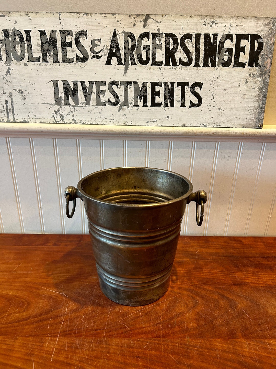 Vintage Champagne Bucket Vintage Wine Bucket Silver Plated Champagne ...