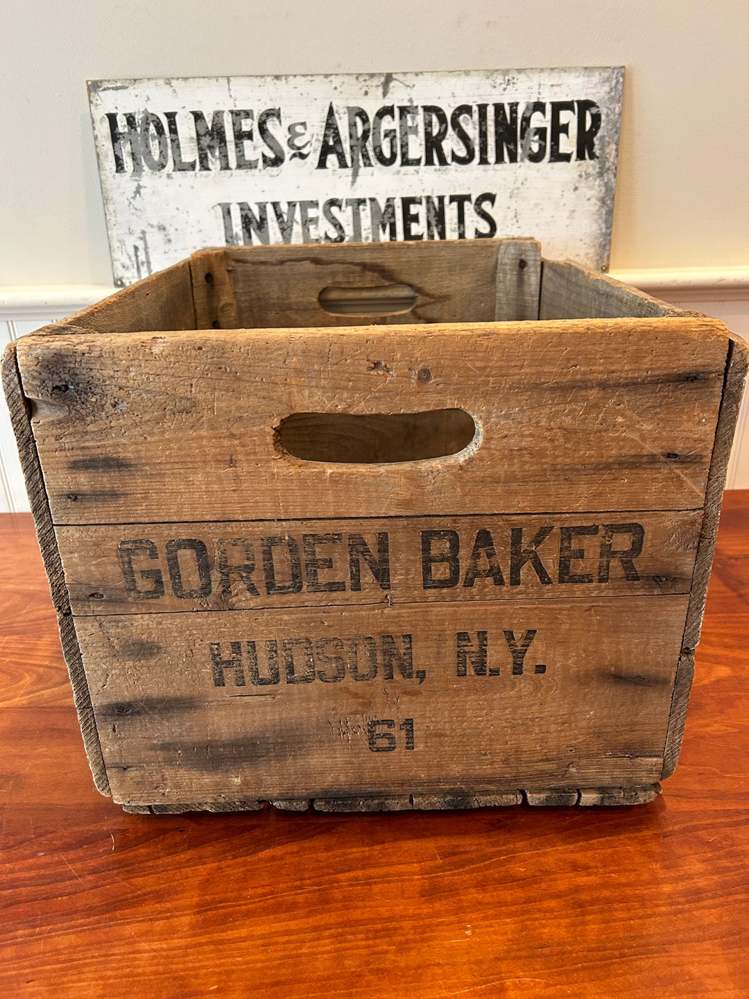 Vintage Apple Crate Robert Grieg Orchard Hudson New York Fruit Crate ...
