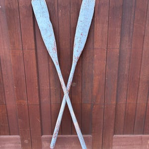 Vintage Wooden Oars - Pair of Vintage Oars - Row Boat Oars - Vintage ...