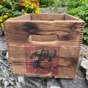 Vintage Wooden Crate Wood Crate Seven up Beverage Crate Box - Etsy