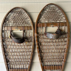 Vintage Snow Shoes Vintage Snowshoes Winter Sports Snowshoes Cabin Home ...