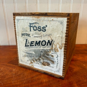 Vintage Wooden Crate Schlotterbeck and Foss Company Portland Maine ...