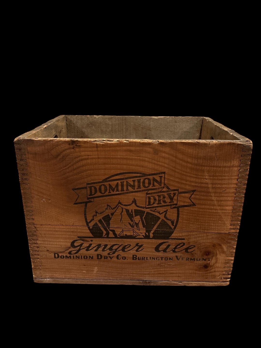 Vintage Dominion Dry Ginger Ale Wooden Crate – Burlington, Vermont - Etsy