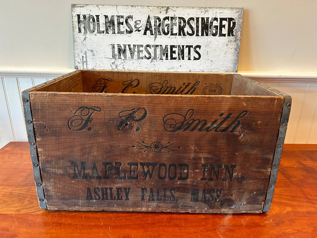 Vintage Beer Crate - Maplewood Inn - Ashley Falls Massachusetts - Pre ...
