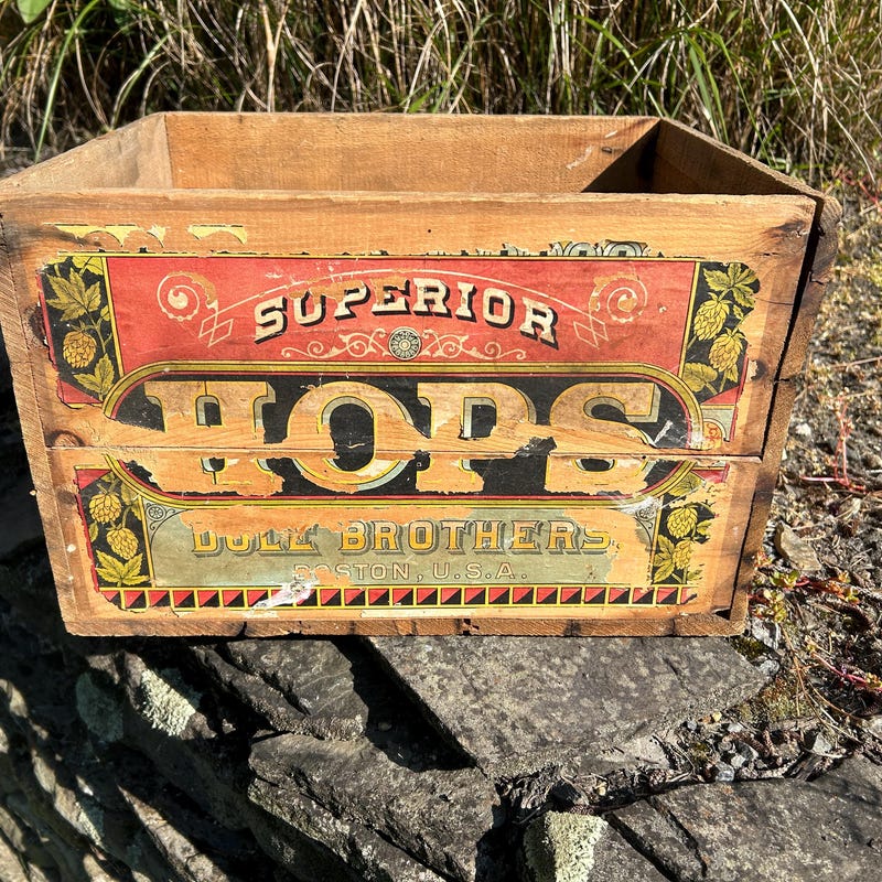 Antique Wood Crate - Etsy
