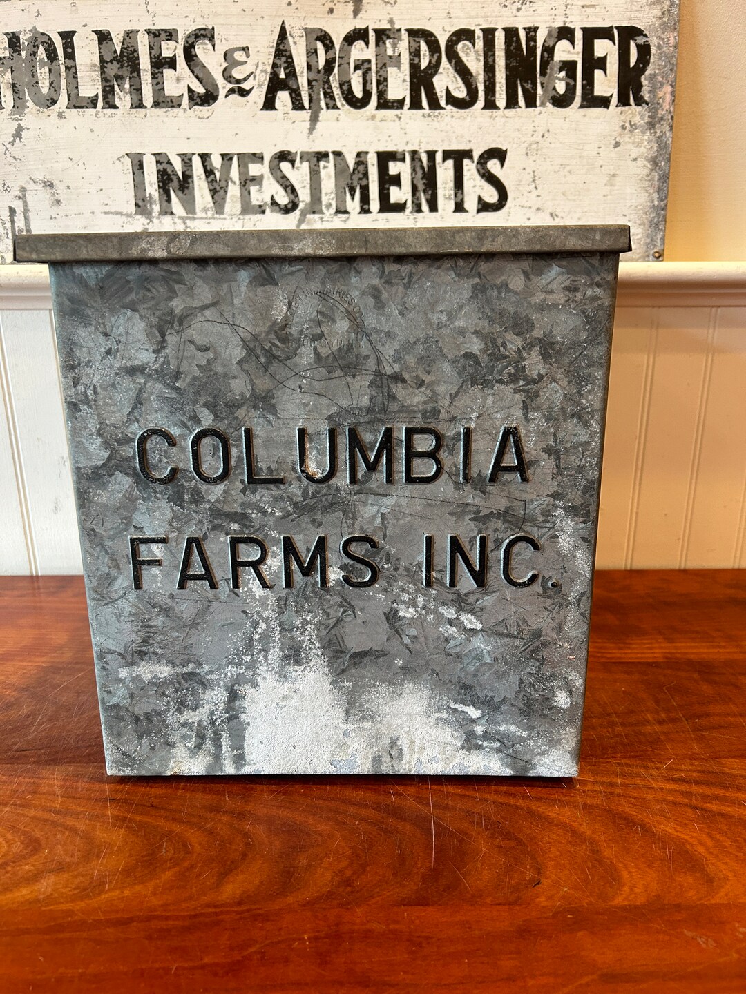 Vintage Milk Box Vintage Columbia Farms Brooklyn New York Dairy Milk ...