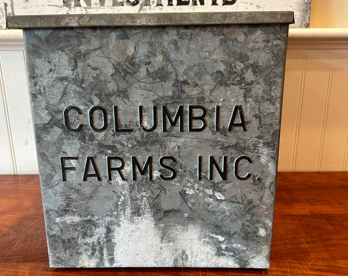 Vintage Milk Box Vintage Columbia Farms - Brooklyn New York Dairy Milk ...