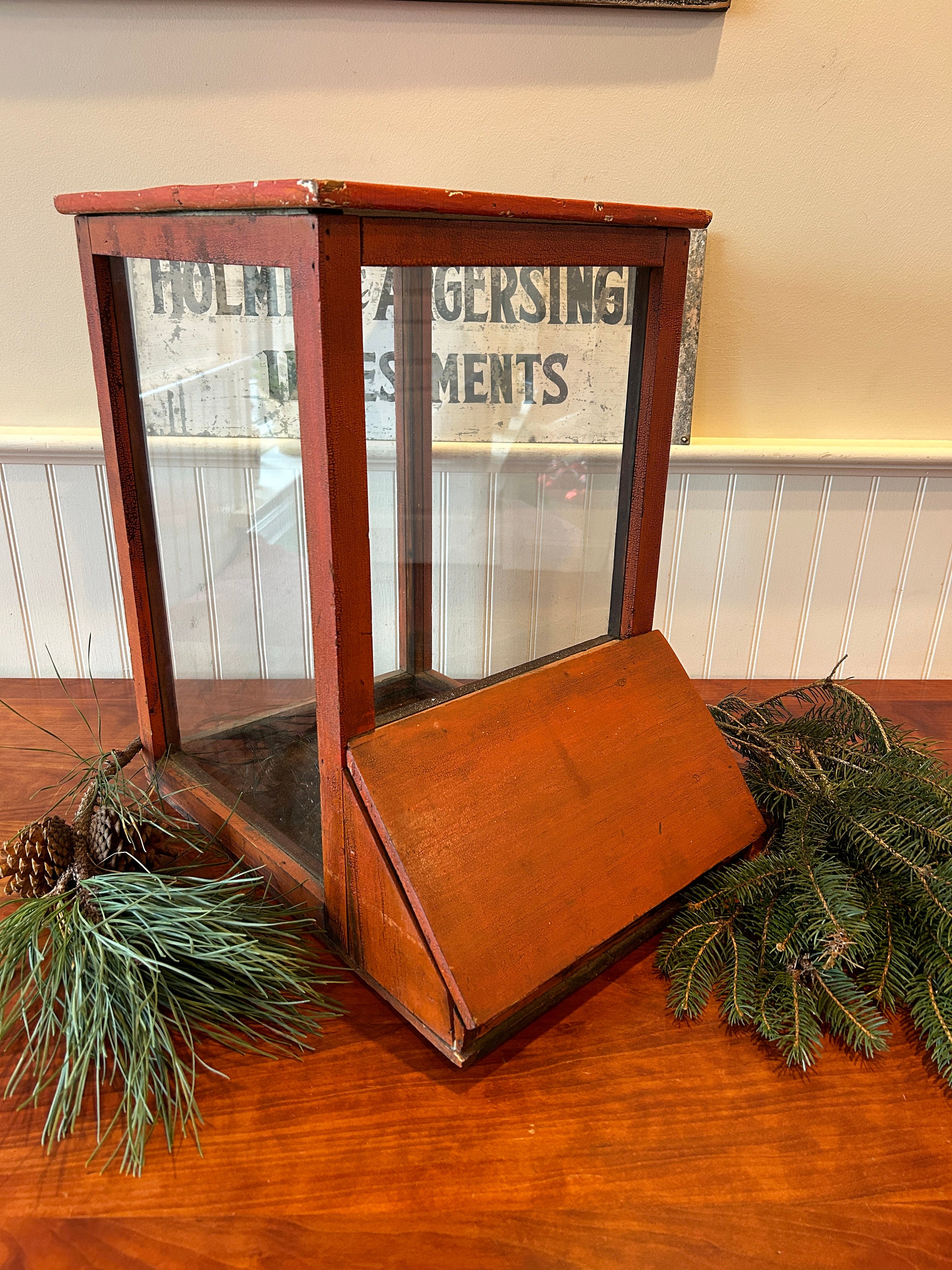 General Store Counter Display Vintage Country Store Counter Bakery Display Vintage Kitchen Bakery Case Vintage Bar Repurpose Wood Table Top Etsy