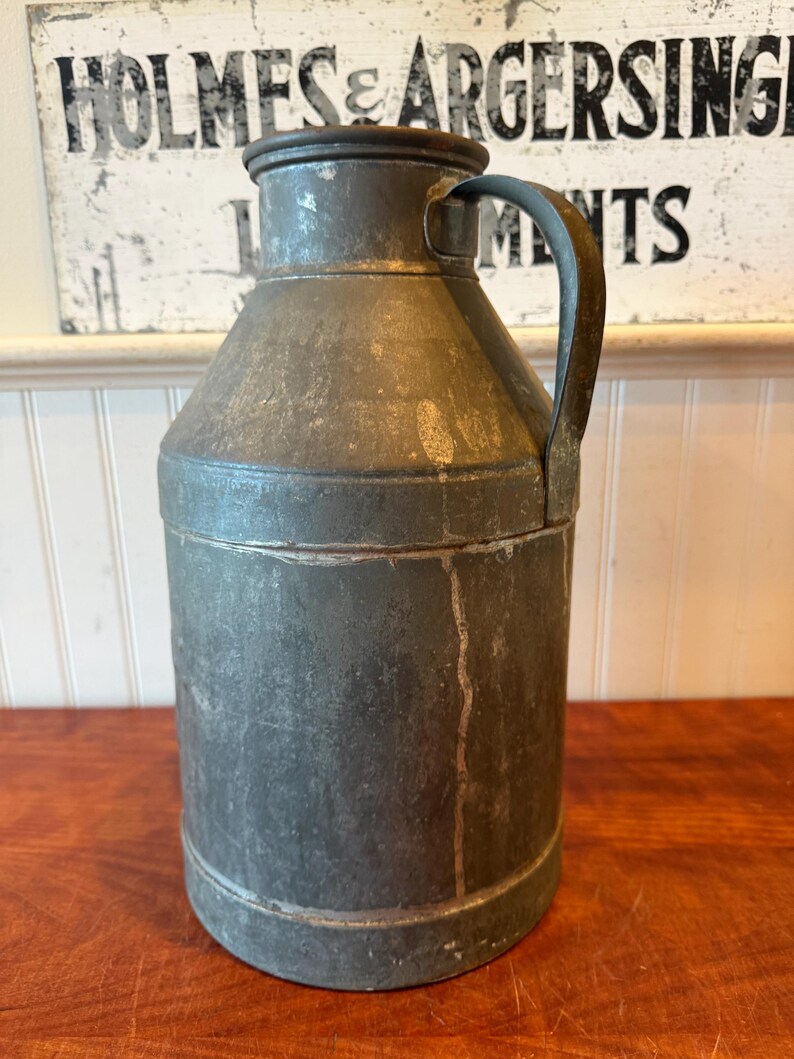 Vintage Whiting Milk Can – Boston, MA Galvanized Cream Container With ...