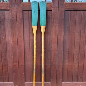 Vintage Wooden Oars - Pair of Vintage Oars Row Boat Oars Vintage Wood ...